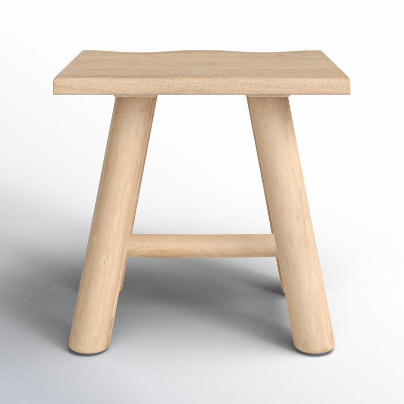 Birch Lane™ McGreggor Solid Wood Accent Stool | Wayfair