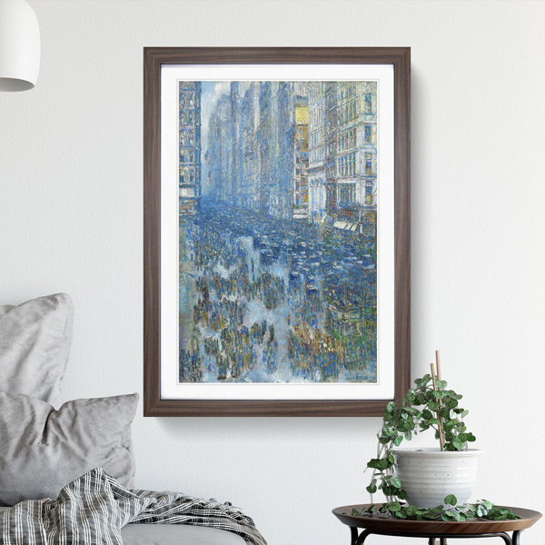 East Urban Home Fifth Avenue by Childe Hassam - Picture Frame Painting ...