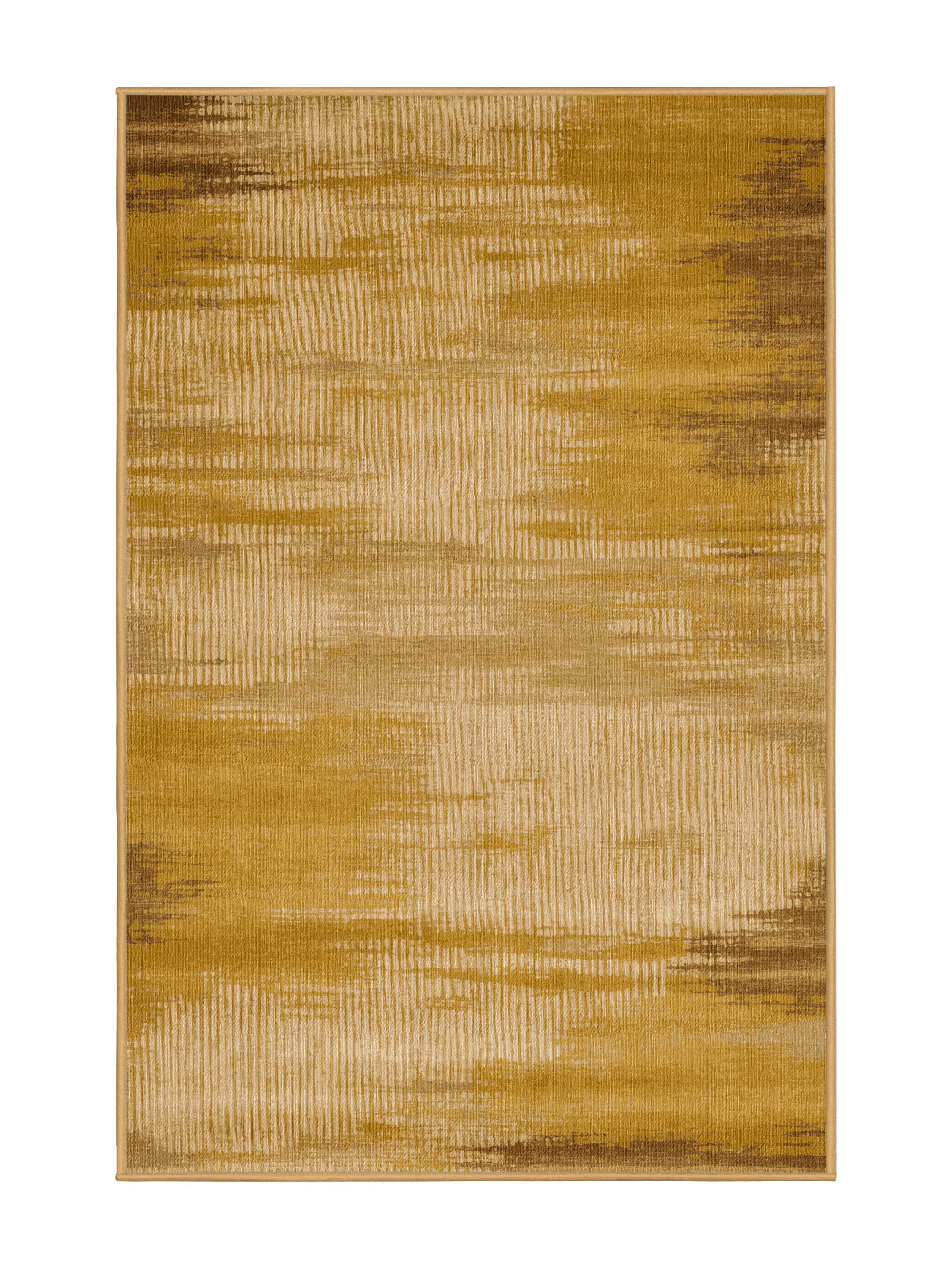 Hokku Designs Machine Washable Abstract Brown Area Rug | Wayfair