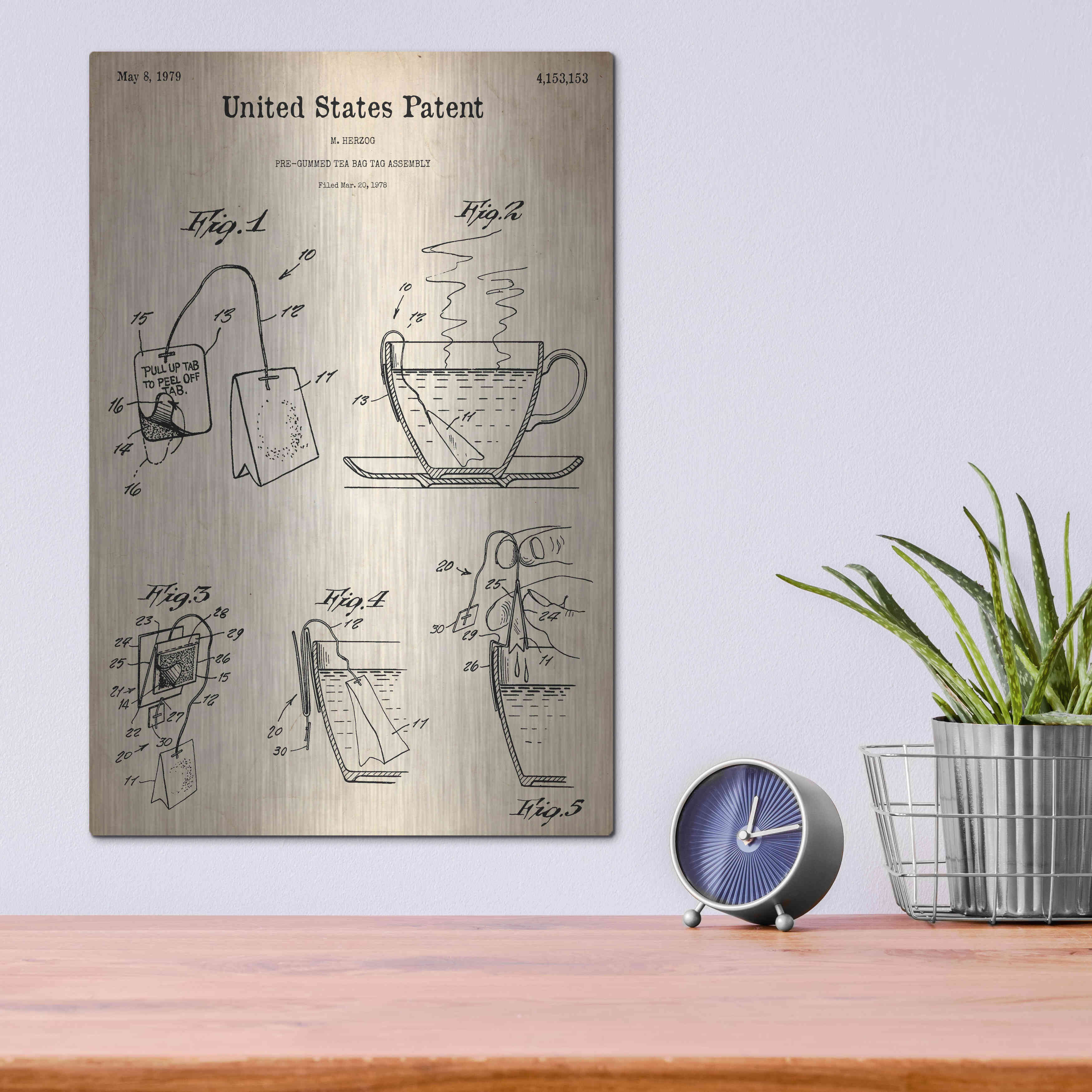 Williston Forge " Tea Bag Blueprint Patent Parchment, " by Patents ...