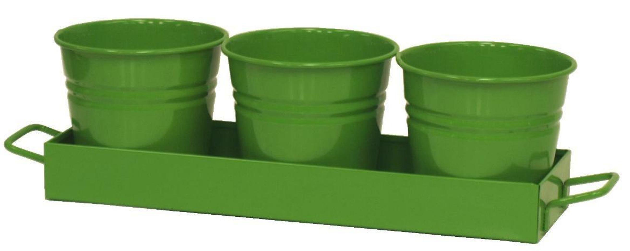 August Grove® Verdugo 4-Piece Galvanized Steel Pot Planter & Reviews ...