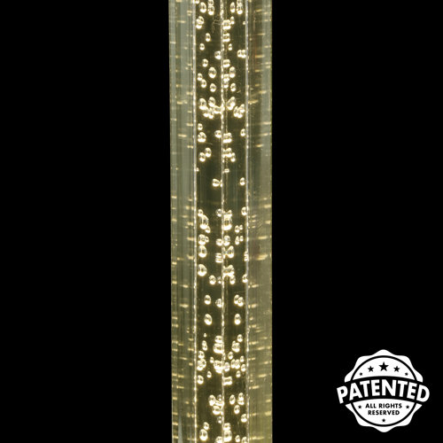 Exhart Solar Square Stationary Bubble Garden Stakes, 2.5 by 30 Inches ...