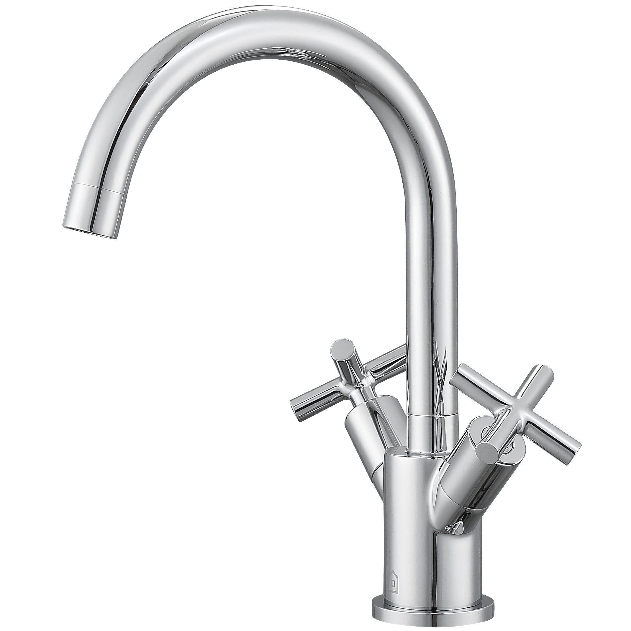 Ancona Ava Series Single Hole Cross Handle Bathroom Faucet & Reviews ...