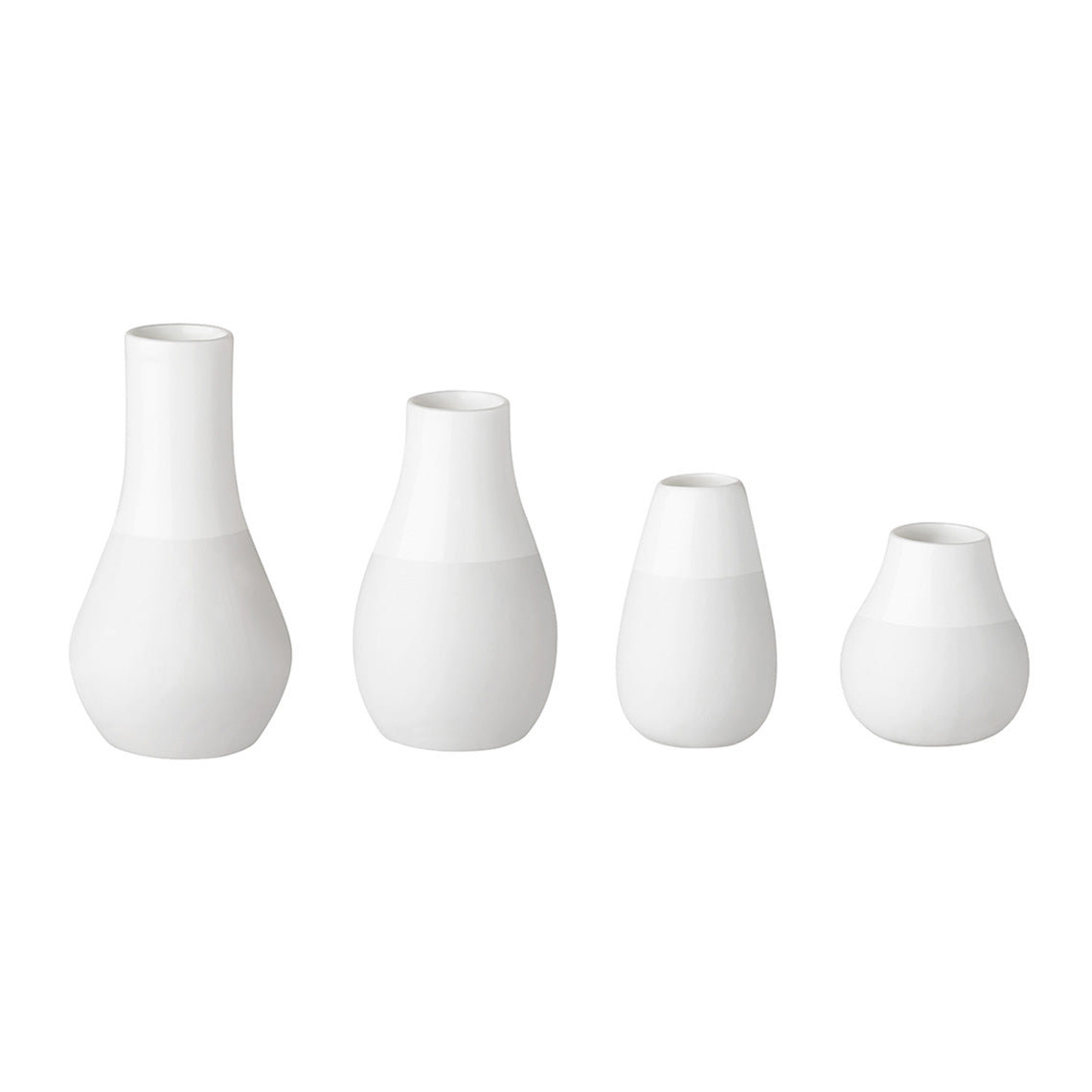 Räder A Poetic Space Porcelain White Mini Vases - Set of 4 | Wayfair