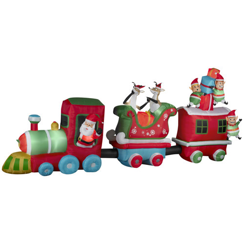 Gemmy Industries Colossal Christmas Inflatable Train | Wayfair