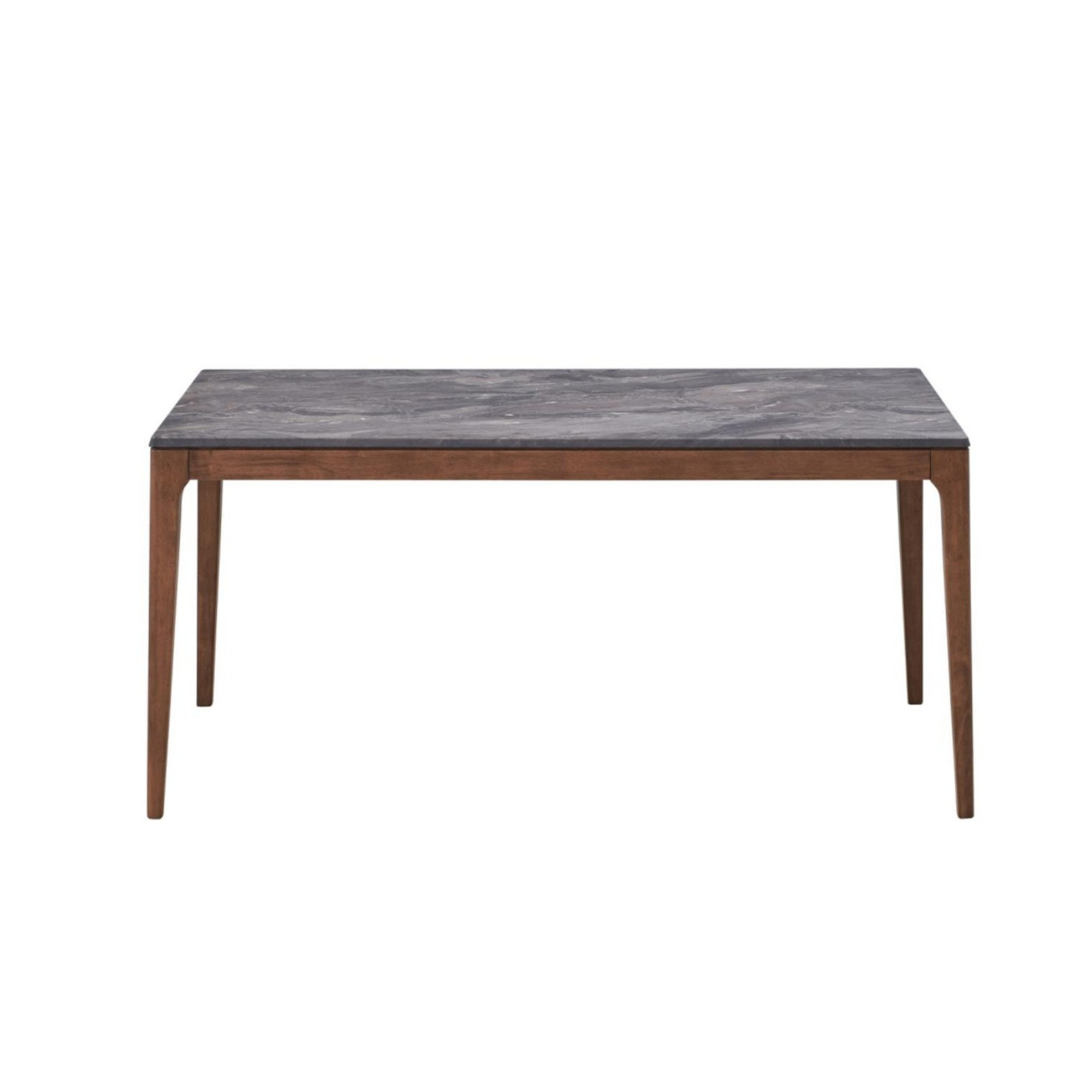 Corrigan Studio® Contemporary style dining table with stone and walnut ...