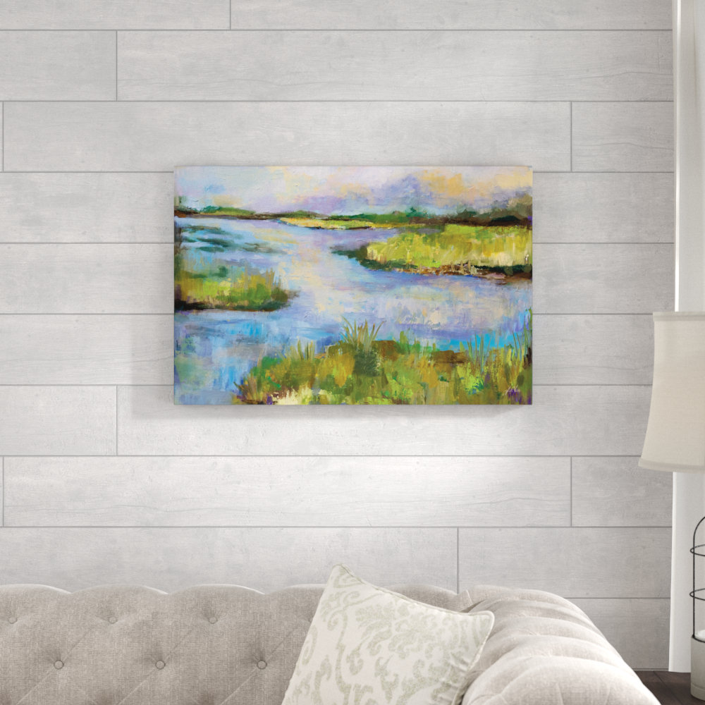 August Grove® Connecticut Marsh by Jeanette Vertentes - Painting on ...
