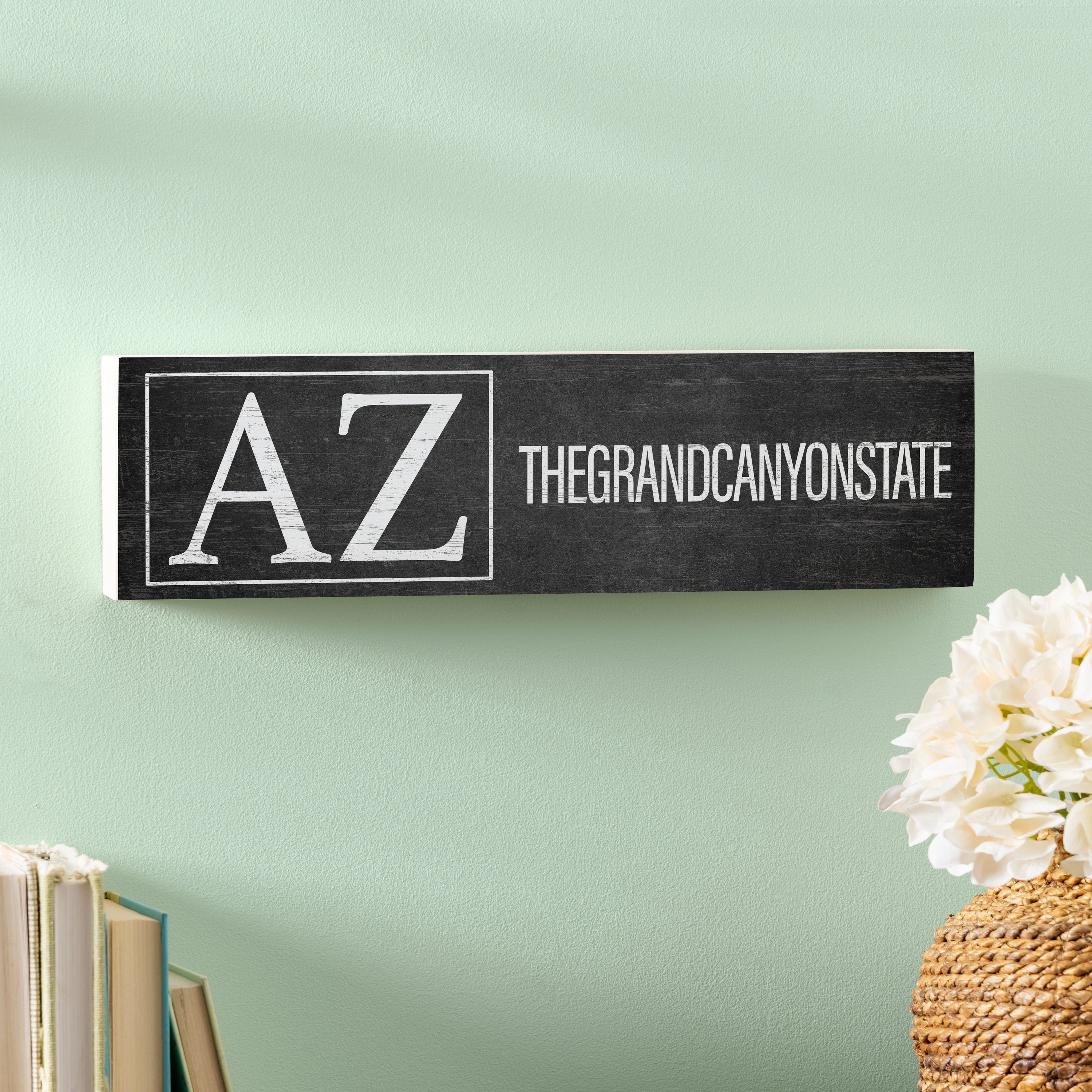 Trinx State Wooden Mantle Sign Arizona 18x5" | Wayfair