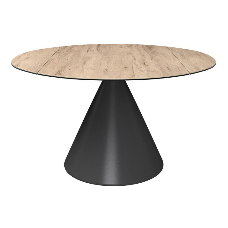 Ivy Bronx Avaeyah 135cm Round Ceramic Swivel Extending Dining Table ...