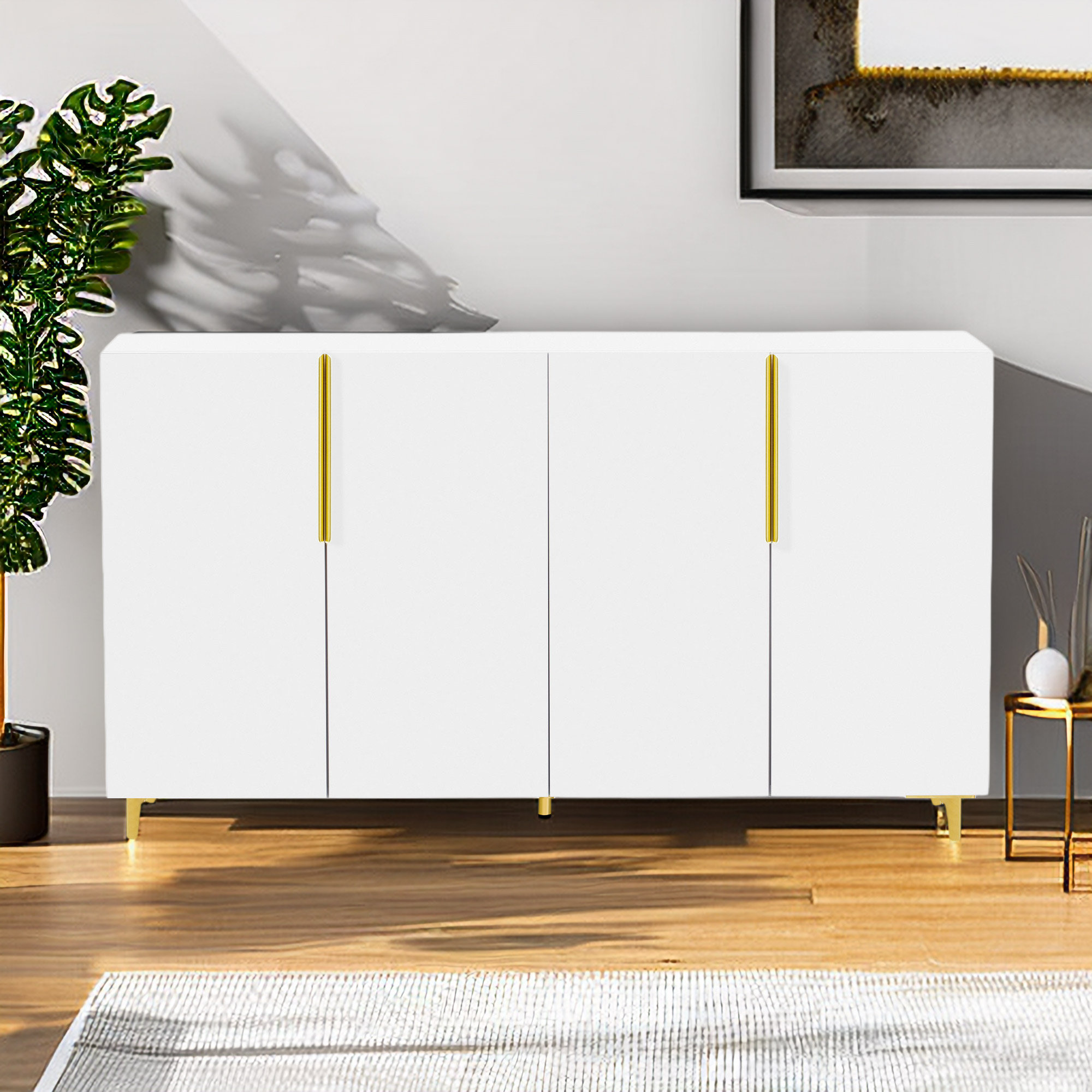 Wrought Studio™ Kashad 55.00'' Sideboard | Wayfair