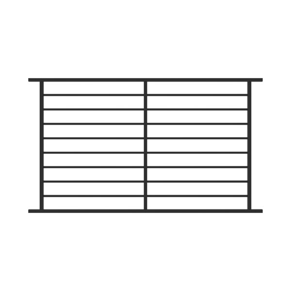Fortress Building Products Fe26 Axis Steel Railing Level Panel | Wayfair