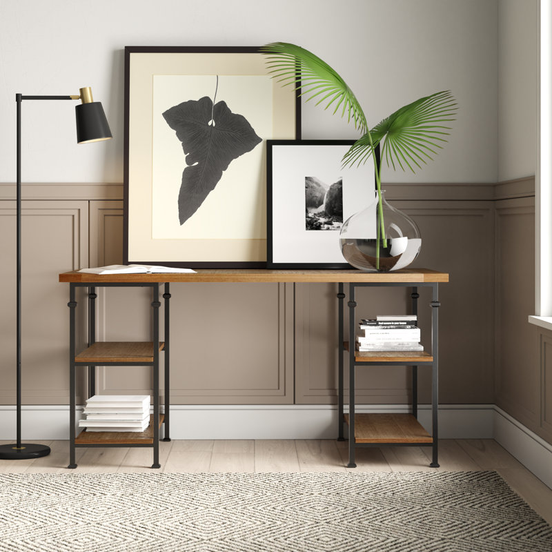 Mercury Row® Zona Solid Wood Top Computer Desk & Reviews | Wayfair