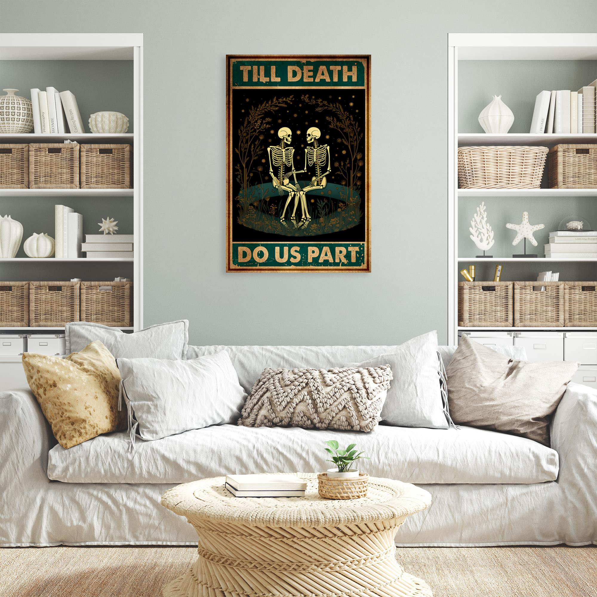 Trinx Skeleton Till Death Do Us Part 1 - 1 Piece Rectangle Graphic Art ...