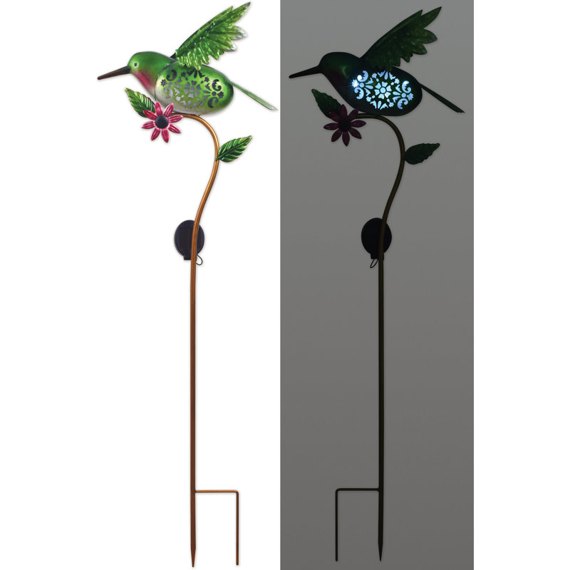 Arlmont & Co. Hummingbird Solar Garden Stake | Wayfair