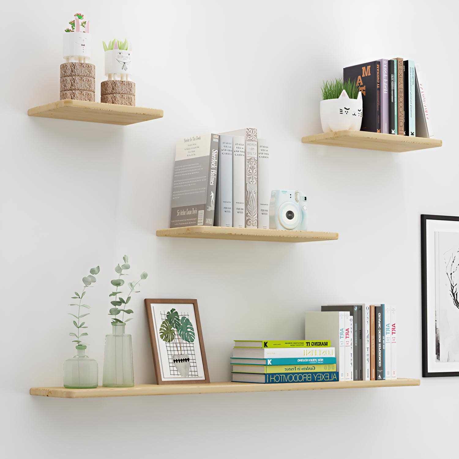 Corrigan Studio Solid Wood Floating Wall Shelf - Wayfair Canada