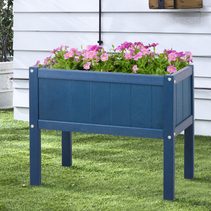 Arlmont & Co. Nakirah Elevated Raised Planter Box HDPE Waterproof ...
