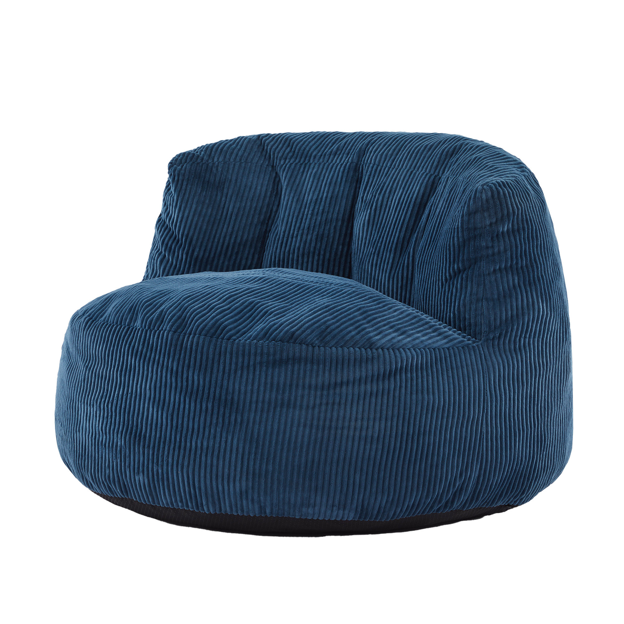 Trule Corduroy Bean Bag Sofa Chair with Backrest | Wayfair