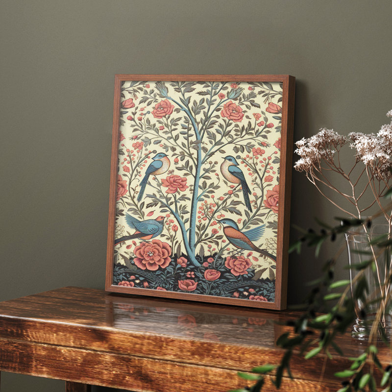 Winston Porter Vintage Abstract Print III -Framed Print | Wayfair