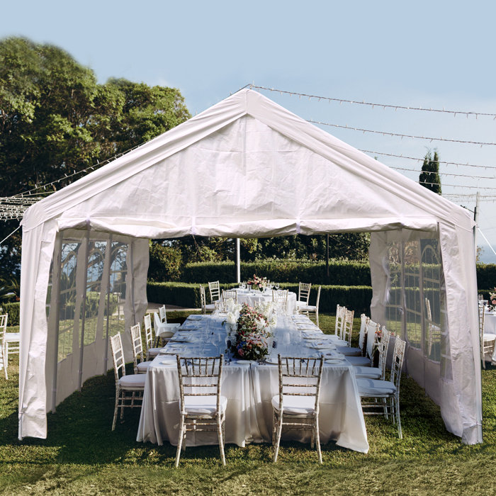 YITAHOME Outdoor White Party Tent with Windows | Wayfair