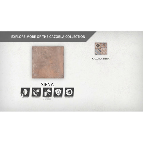 Merola Tile Cazorla 12" x 12" Porcelain Singular Wall Tile | Wayfair