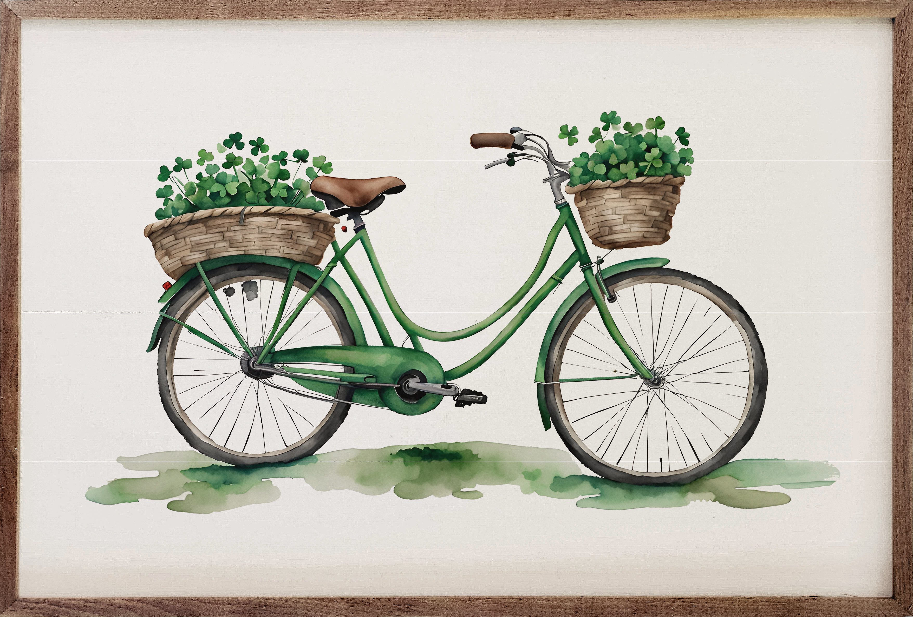 August Grove® Green Bike White | Wayfair