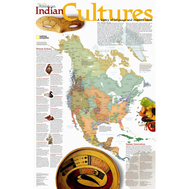National Geographic Maps Indian Country Poster Map | Wayfair
