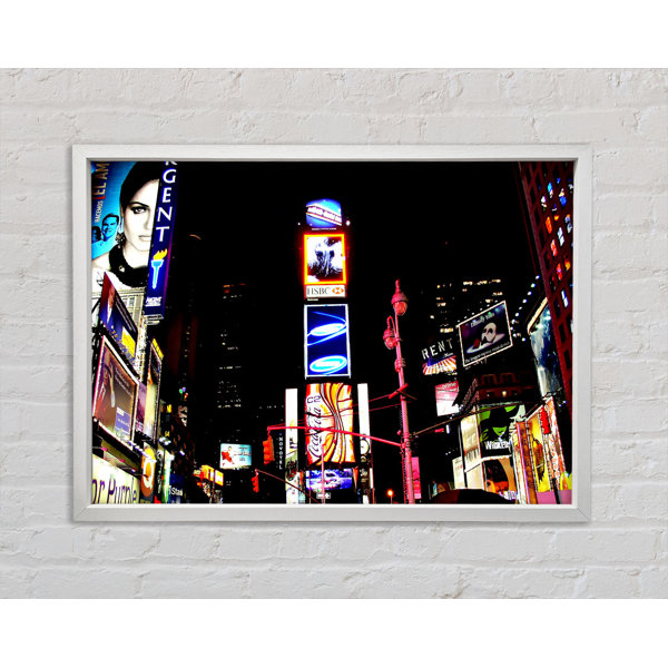 Bright Star New York Broadway Night Lights - Single Picture Frame Print ...