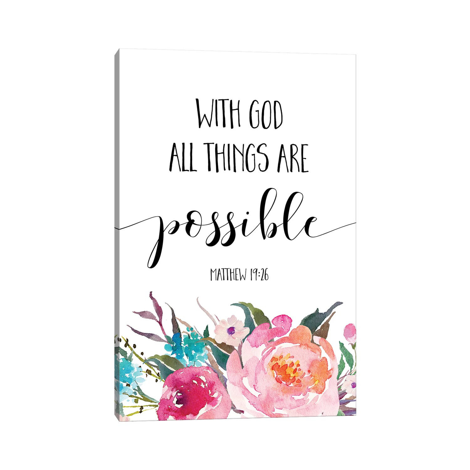 East Urban Home With God All Things Are Possible, Matthew 1926 by Eden ...