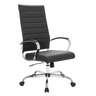 Orren Ellis Mulkey High-Back Leather Office Chair with Adjustable ...