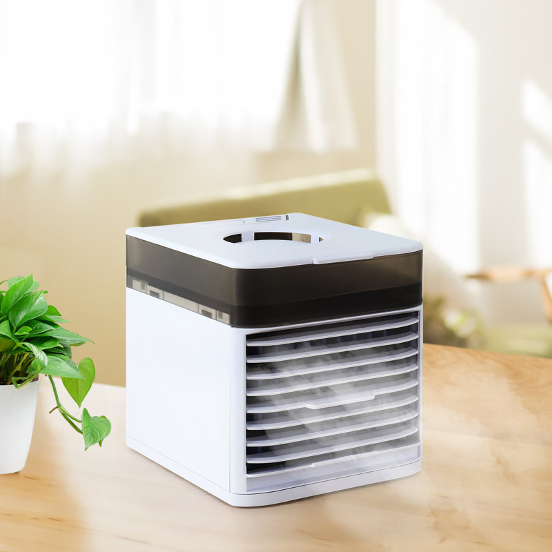 BTY Mini Cooler Fan USB Evaporative Cooler Humidifier Purifier Air ...
