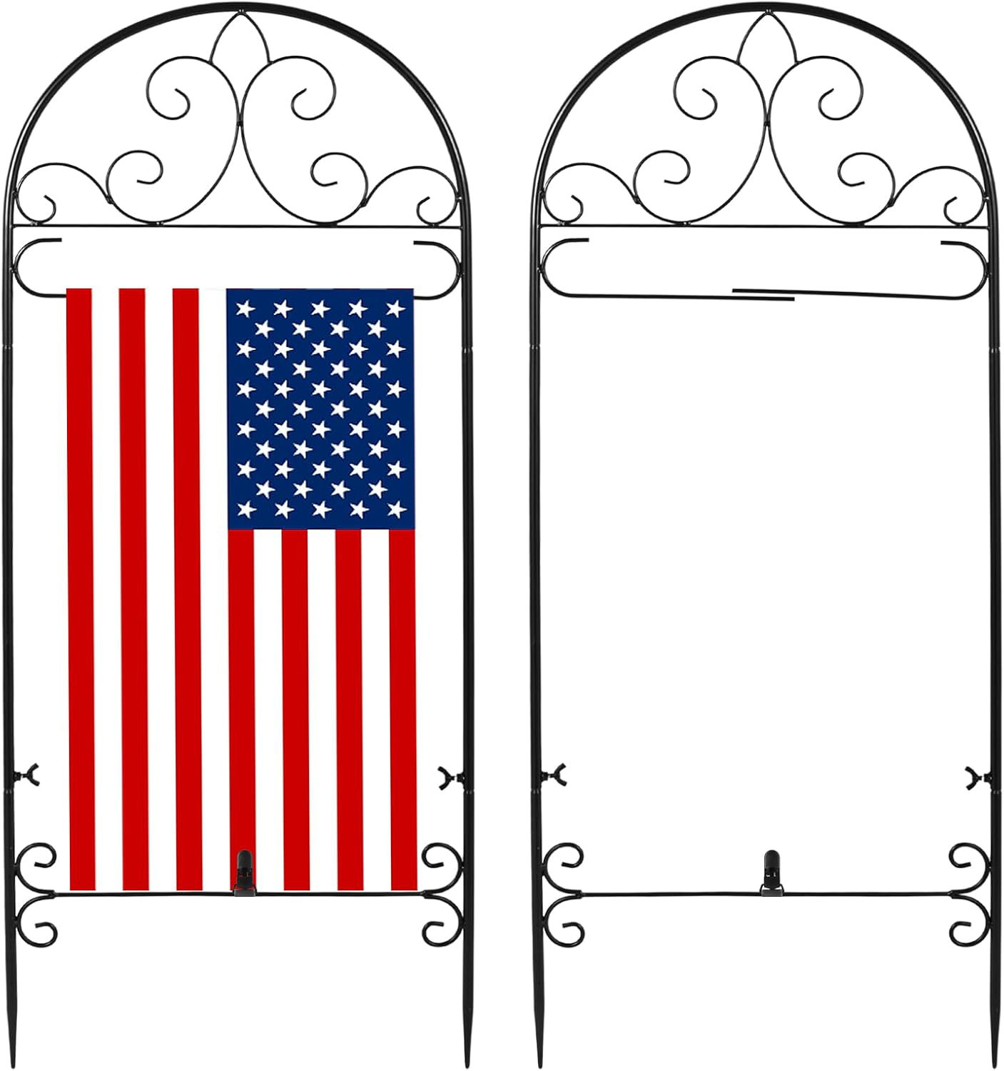 Lark Manor™ 2 Pack Metal Garden Flag Holder Stand | Wayfair
