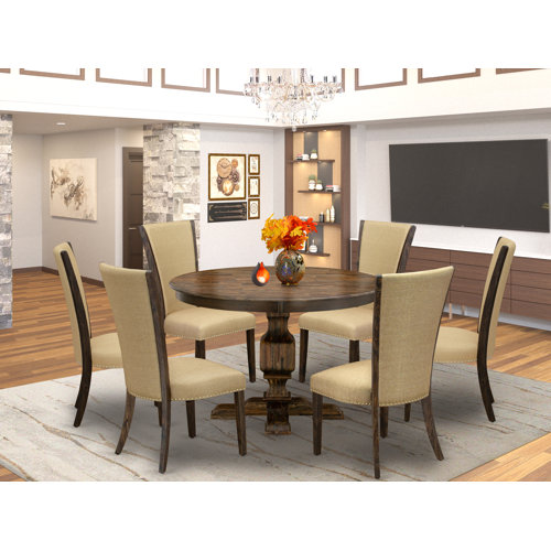 Round Seats 6 Kitchen & Dining Room Sets, Dining Table Sets You'll Love