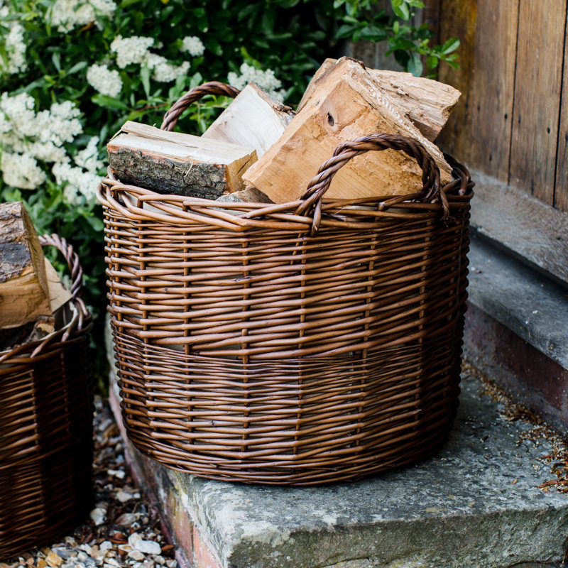 Bay Isle Home Millerstown Wicker Log Carrier & Reviews | Wayfair.co.uk