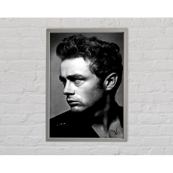 Bright Star James Dean Classic B N W - Single Picture Frame Print on ...