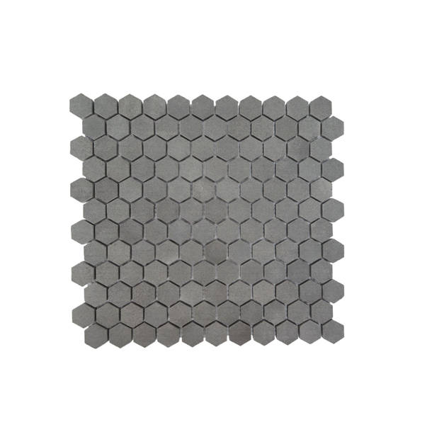NuWa Stone Inc Dark Grey Basalt 2" Hexagon Mosaic | Perigold