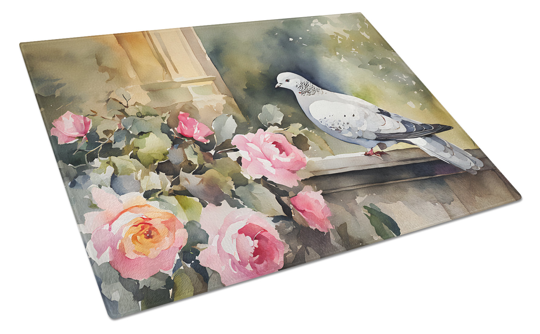 Caroline's Treasures Pigeon Glass Cutting Board - Wayfair Canada