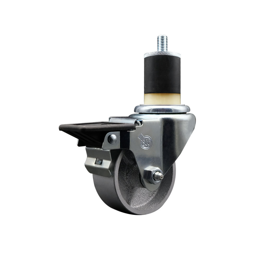 Service Caster 3 Inch Semi Steel Swivel 1-7/8 Inch Expanding Stem ...