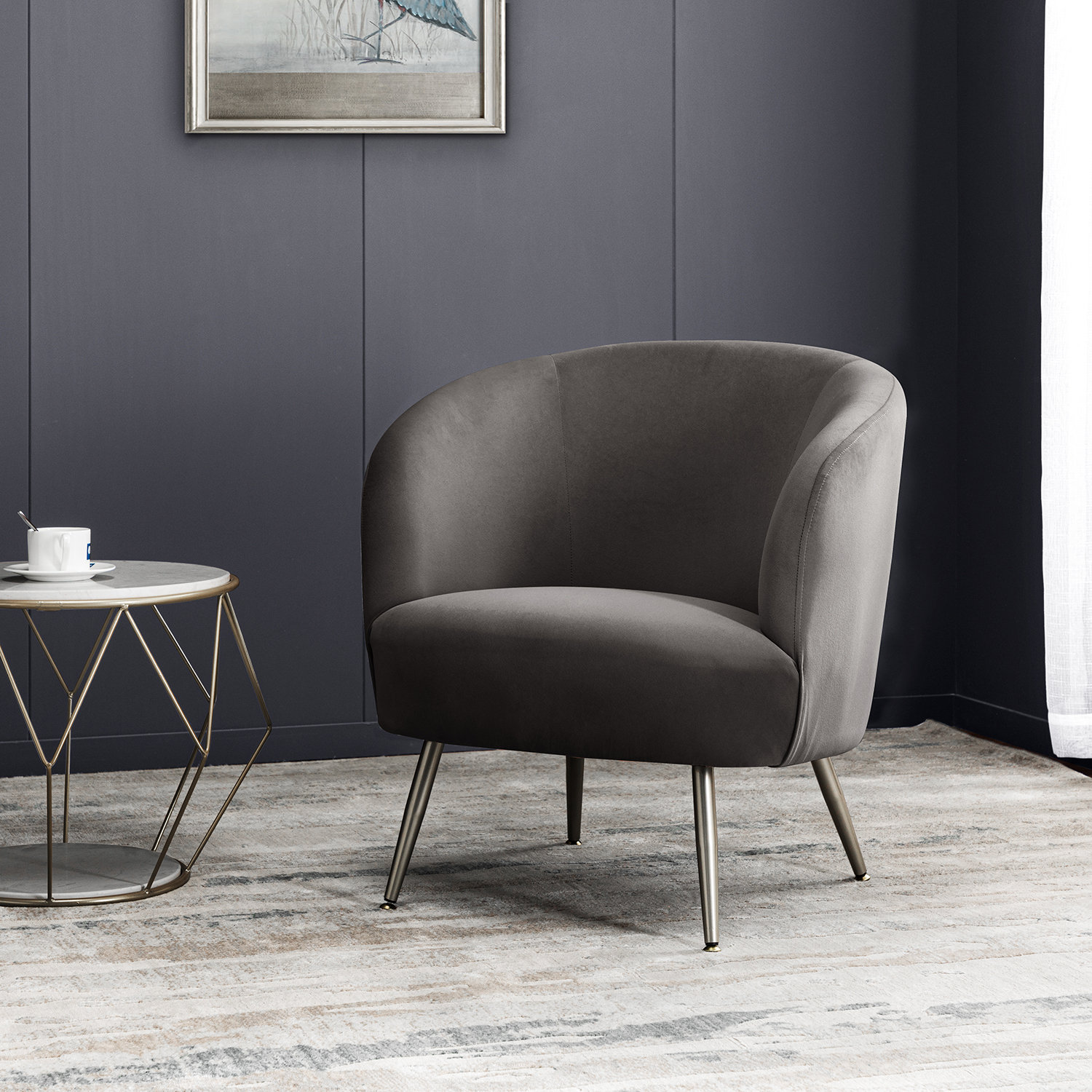 Mercer41 Dian Barrel Chair - Wayfair Canada