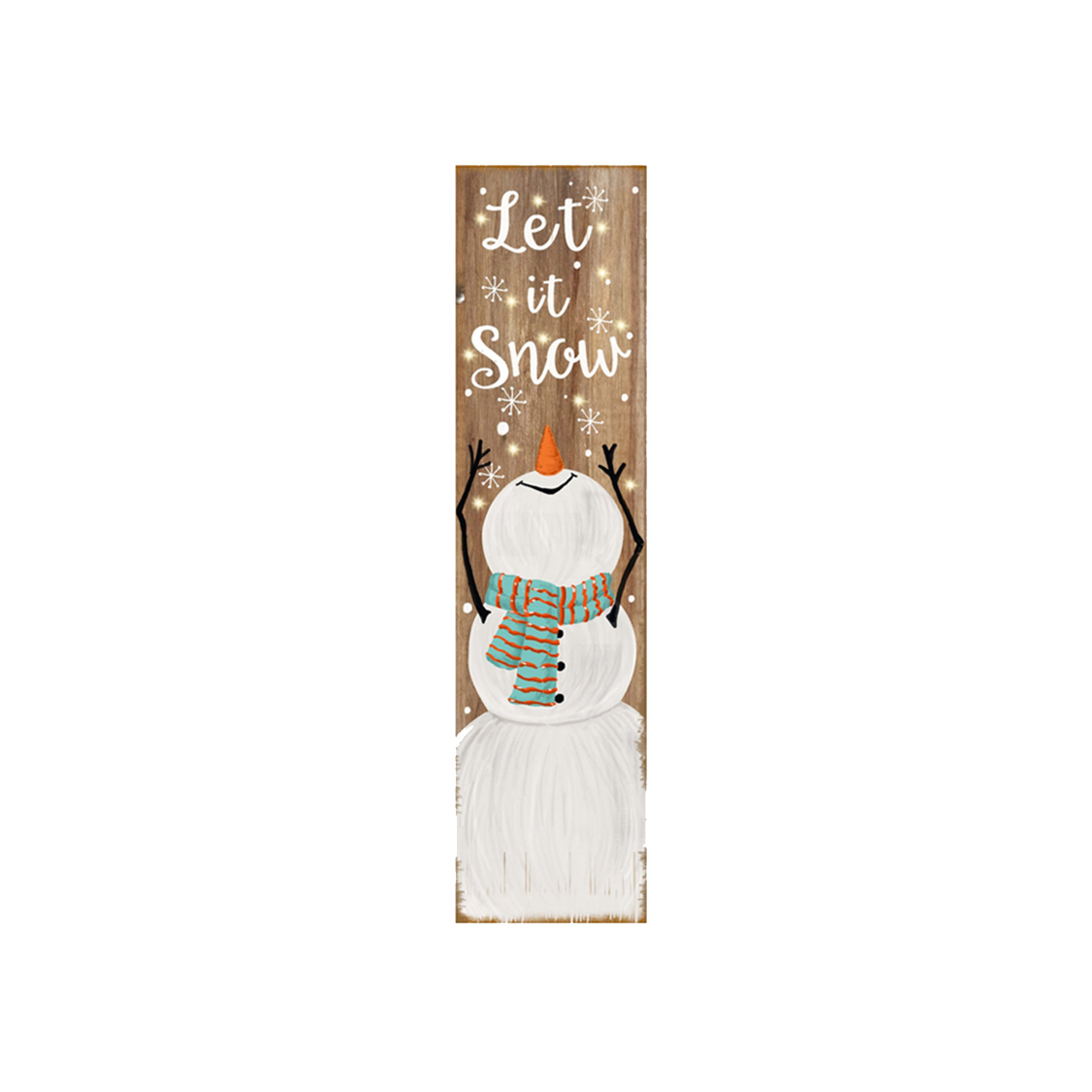 The Holiday Aisle® Light up Holiday Floor Sign with Easel Stand ...
