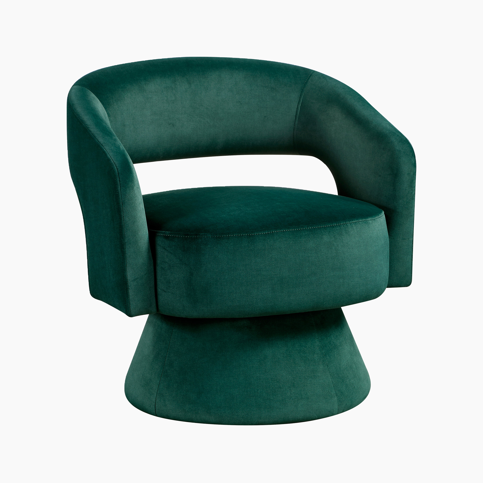 George Oliver Deryn 27" Modern Swivel Barrel Chair – 360° Rotating ...