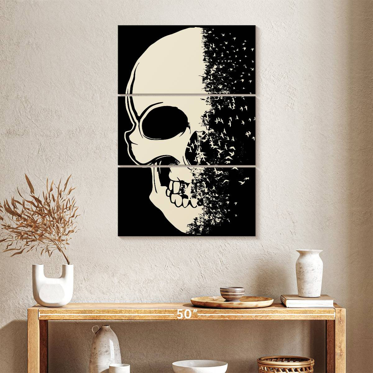 Trinx Hitzel Fading Skull | Wayfair