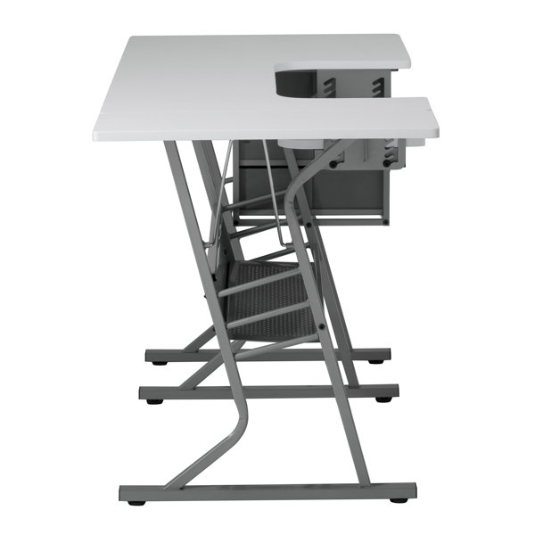 Sew Ready 60.25'' x 23.75'' Sewing Table with Sewing Machine Platform ...
