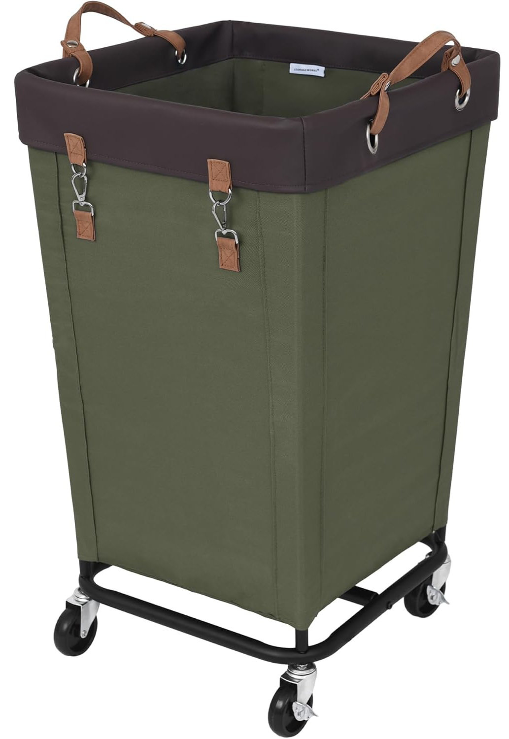 YESCAD Rolling Clothes Hamper with Metal Handle | Wayfair