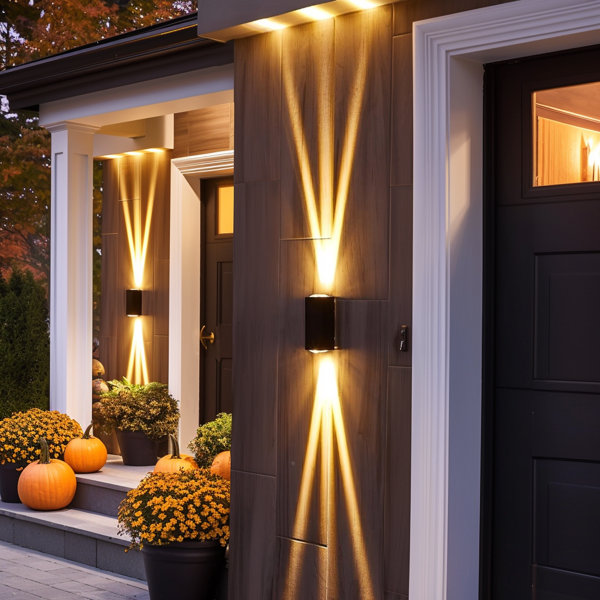 Wrought Studio 2-Pack Waterproof LED Beam Lights, Indoor/Outdoor ...