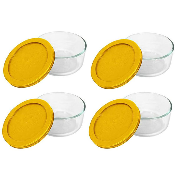 Pyrex 7200 Glass Bowls & 7200-PC Matching Lids | Wayfair