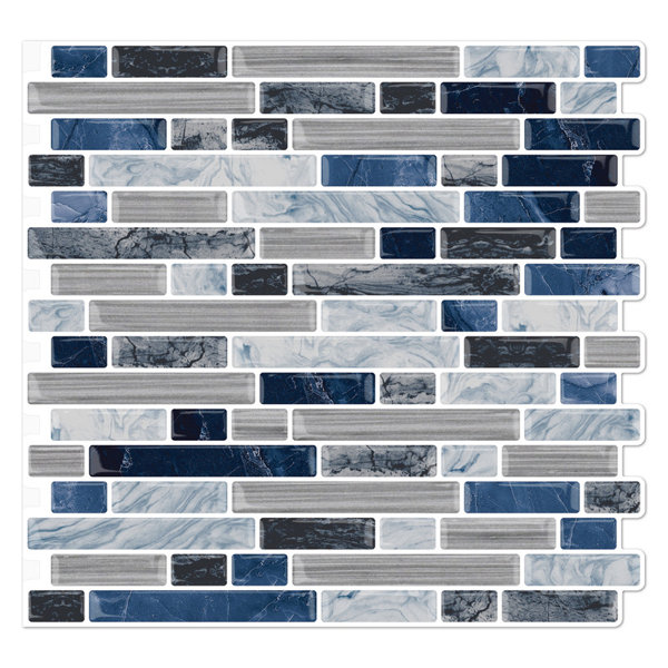 Yips 10'' W x 10'' L Vinyl Peel and Stick Subway Tile | Wayfair