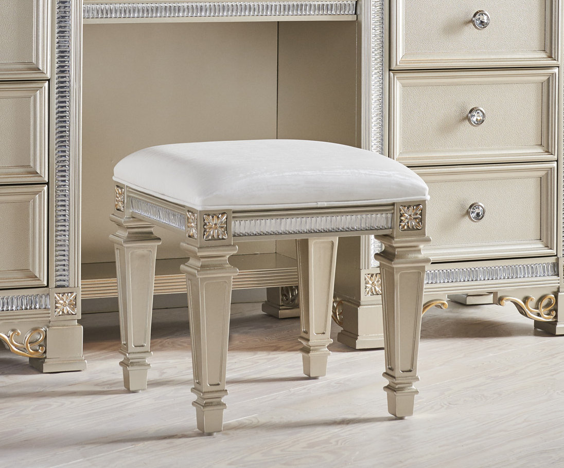 House of Hampton® Skaggs Vanity Stool & Reviews | Wayfair