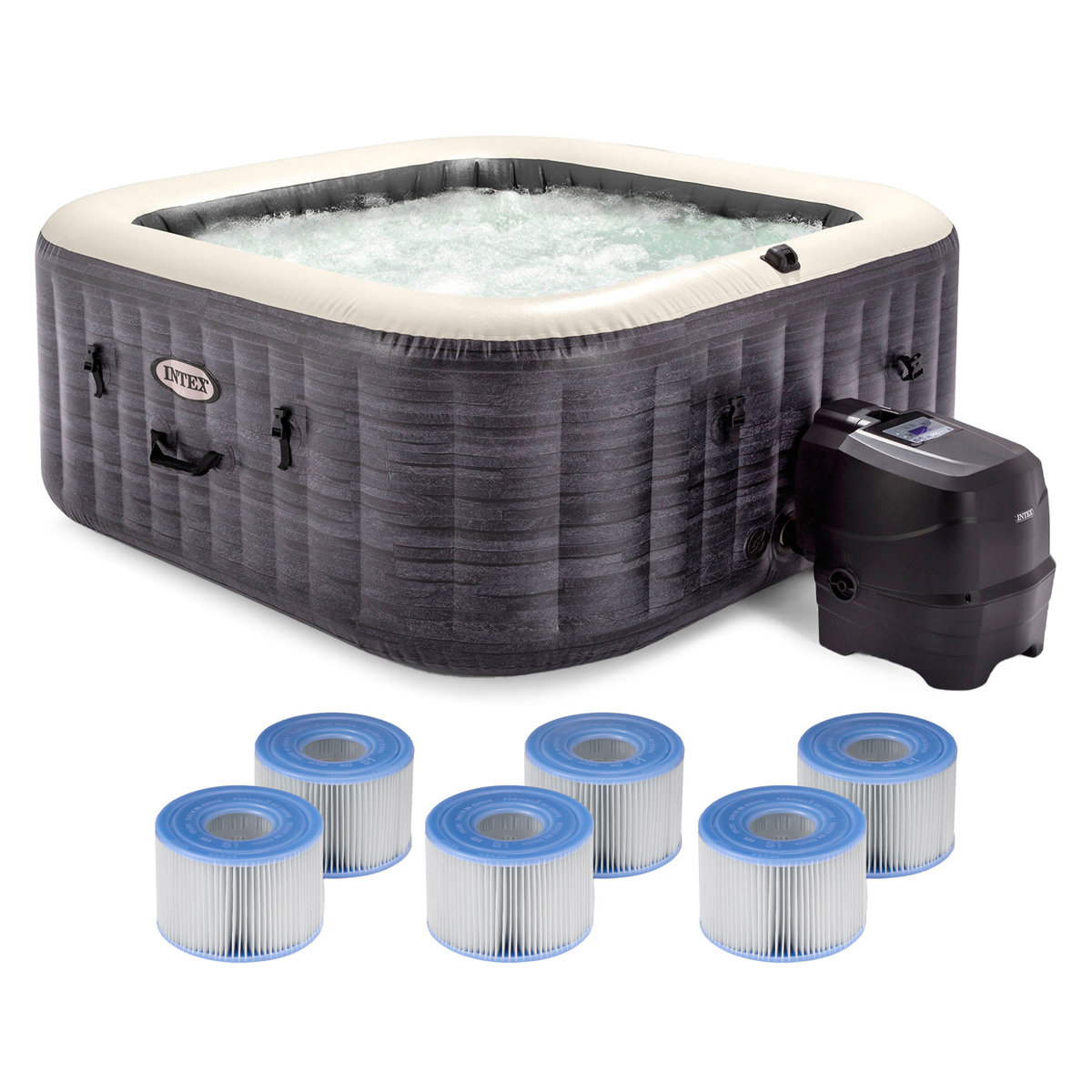 Intex 4 - Person 140 - Jet Inflatable Hot Tub & Reviews | Wayfair
