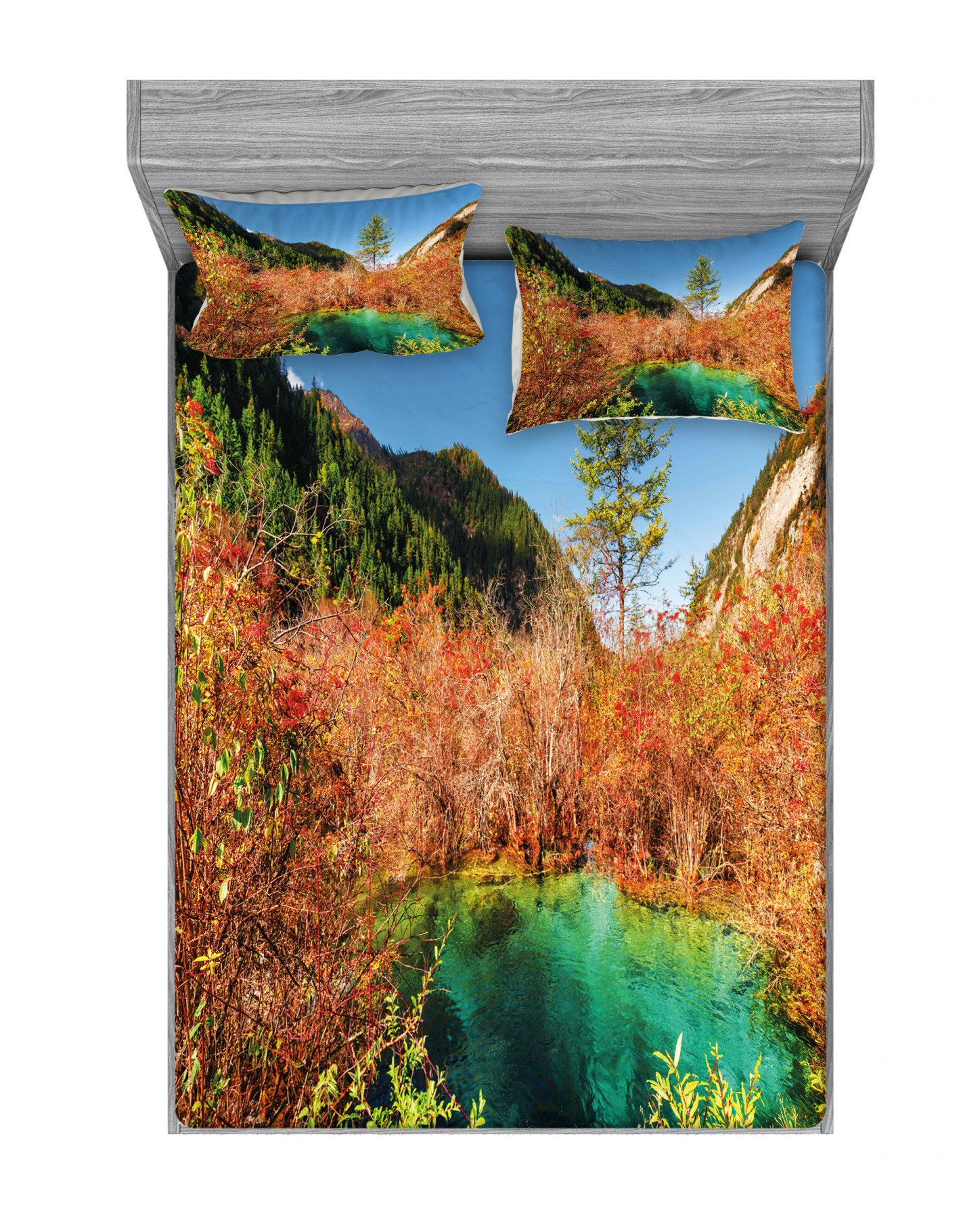 Ambesonne Nature Sheet Set | Wayfair
