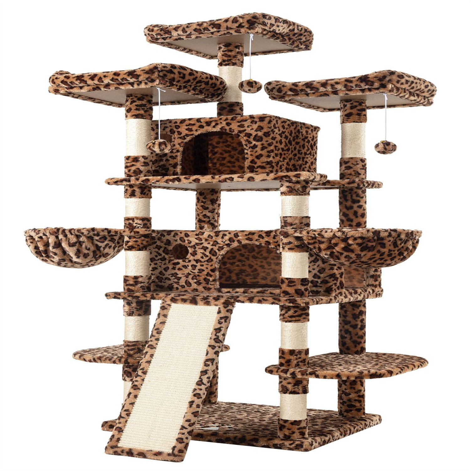 Captive Gala Premium Leopard Print Cat Tree With Multi-Level Design For ...